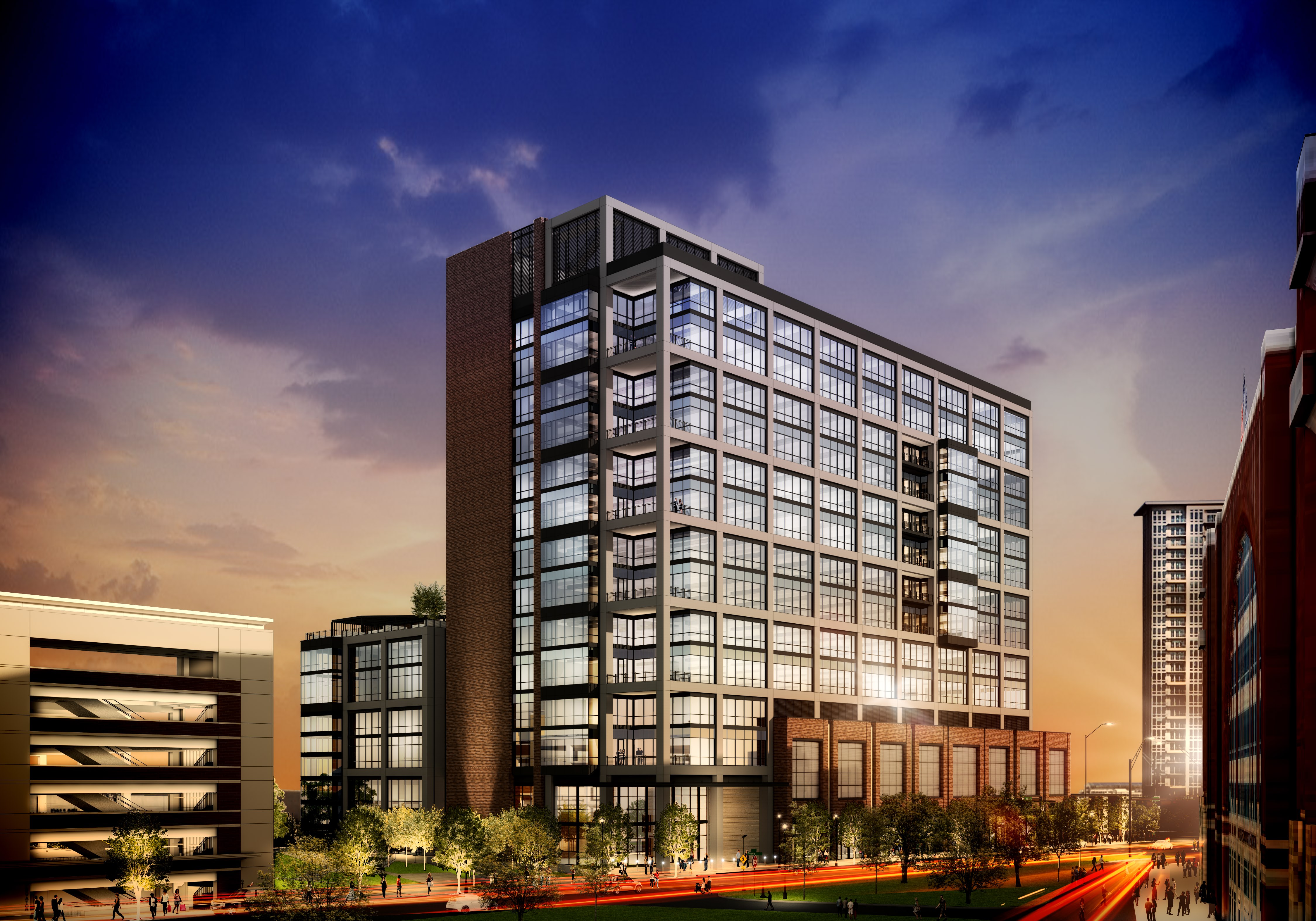 Hillwood Usaa Team Up On Victory Park Office Tower