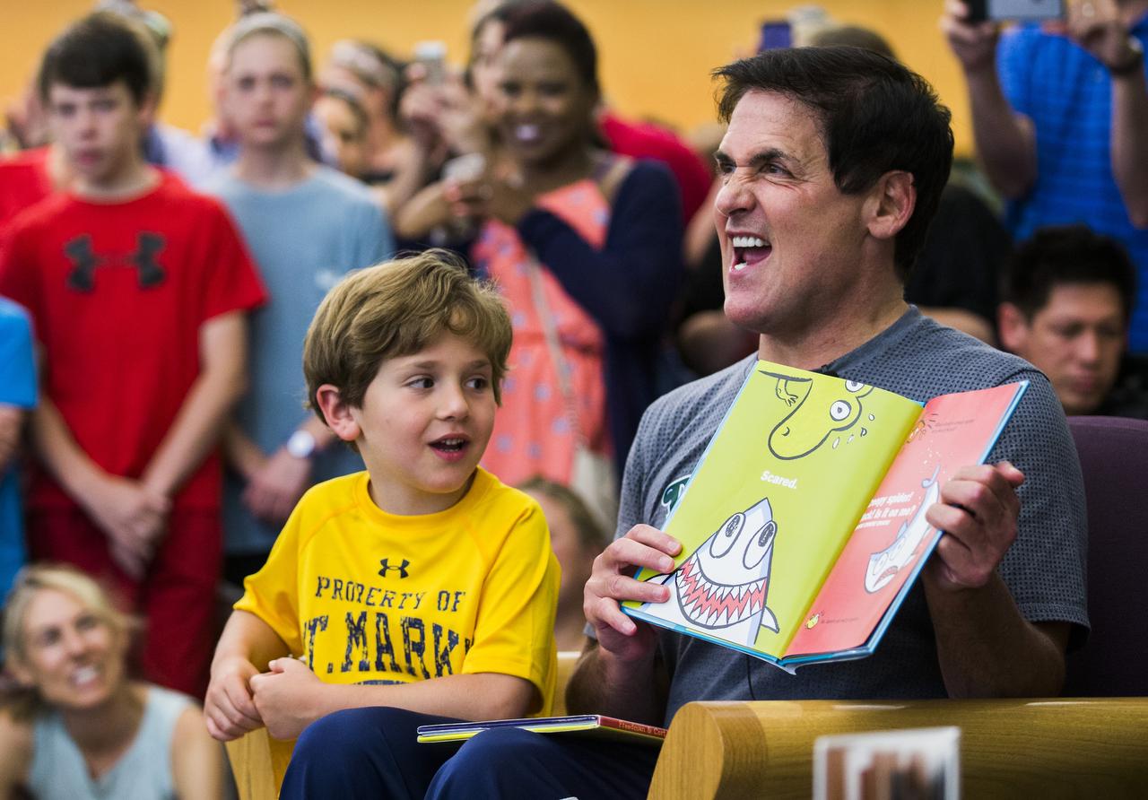 Mark Cuban reads and talks to kids about Shark Tank and the Dallas ...